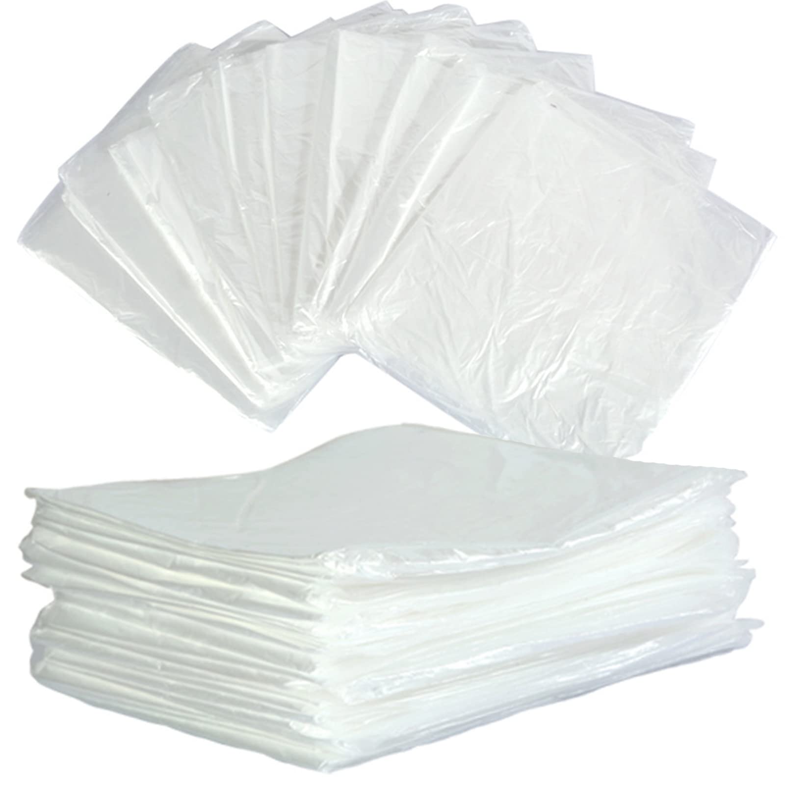 Tergy 100 Piece Disposable Plastic Sheeting for Body Wrap 83"×47" Plastic Film Bathtub Bag Used Inside a Far Infrared Sauna Blanket Liners