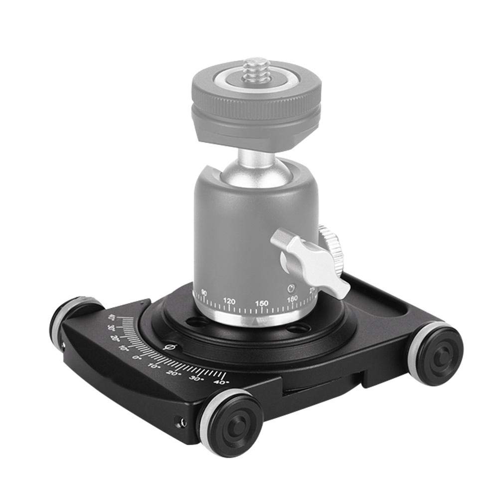 Tosuny FY-01 Table Top Dolly Car Roller Desktop Video Rail Track Slider for DSLR Rig Film Camera, Strong and Durable, Equipped with 1/4 Screws, Compatible with All Ball Heads and Magic Arms