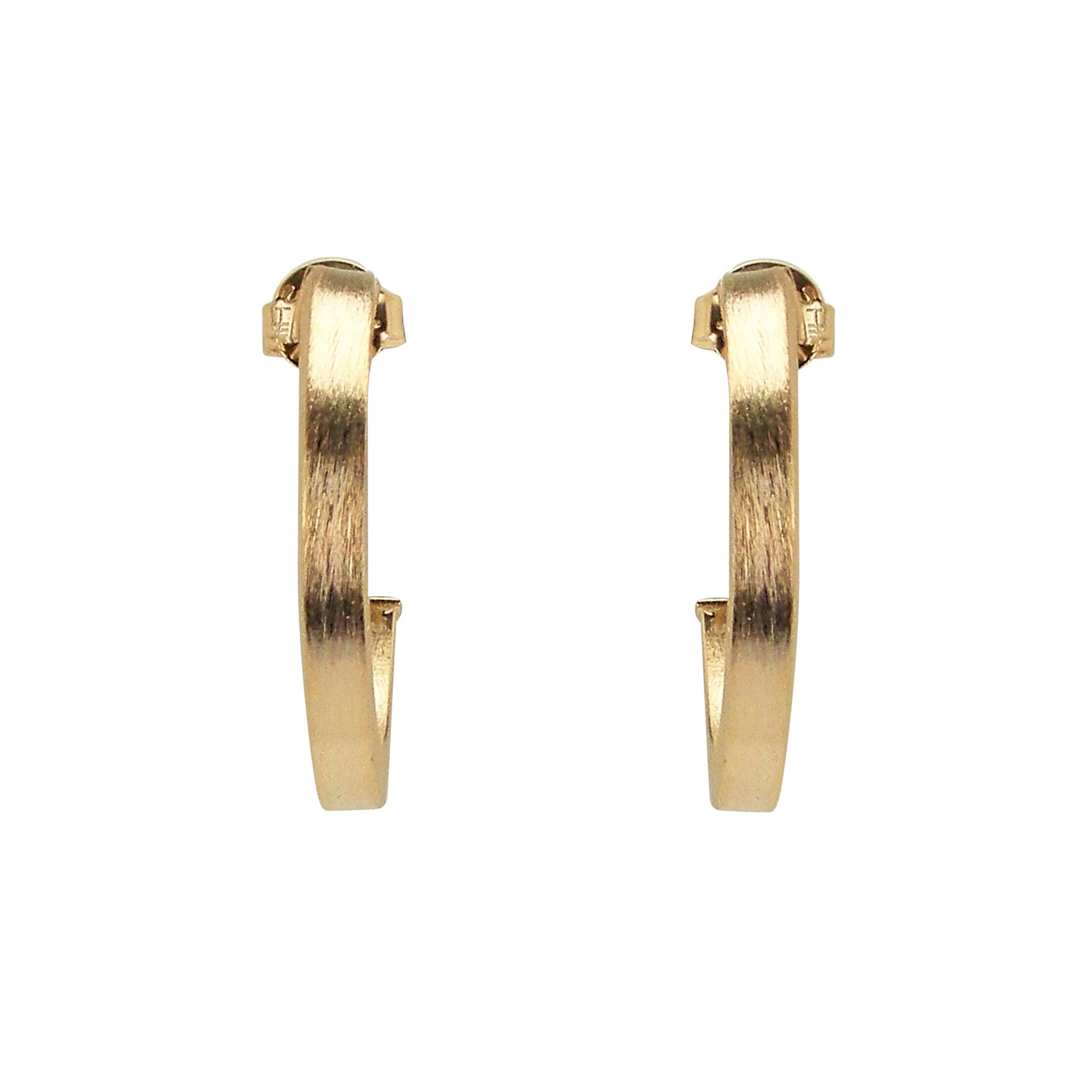 Sheila Fajl Ilana Square Tube Hoop Earrings in Champagne