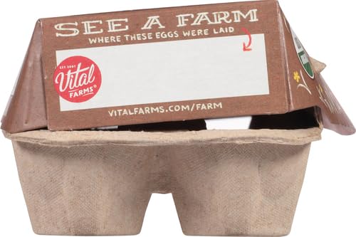 Vital Farms Organic Pasture Raised Eggs Large Brown, 12 Count