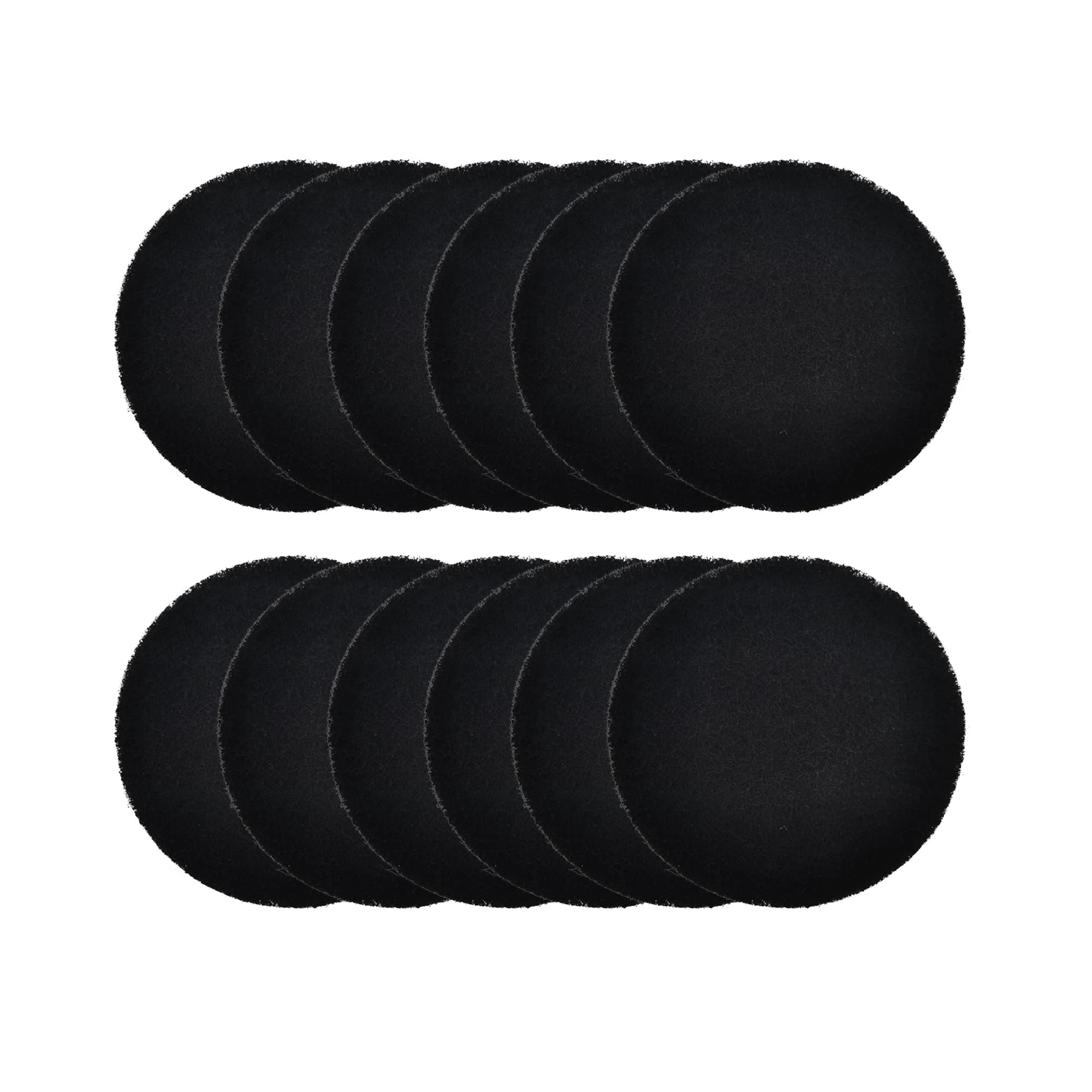 Xcivi Universal Bin Odor Absorption Filter, activated carbon deodorizer for bins, compost bins, countertops and recycling bins, 12-pack (round)