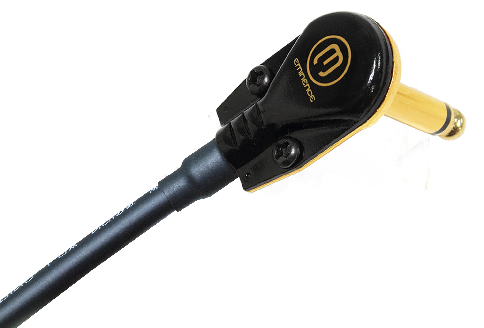 WORLDS BEST CABLES 2 Foot - Pedal, Effects, Patch, instrument cable CUSTOM MADE made using Mogami 2319 wire and Eminence Gold Plated ¼ inch (6.35mm) R/A Pancake type Connectors
