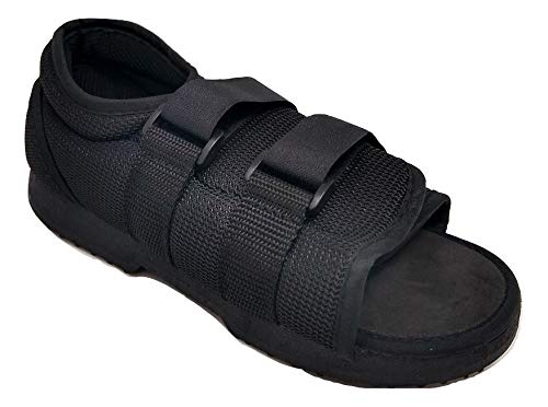 Vakly Post OP Shoe - Lightweight with Adjustable Strap – Post Surgical Boot [Men's Shoe Size 10.5-12] Broken Toe/Foot Fracture - Fits Right and Left Foot (Male - LARGE)