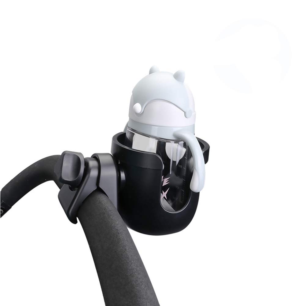 Universal Baby Stroller Cup Holder, Bike Bottle Holder Large Caliber Designed 360 Degrees Rotation Fit for Stroller, Wheelchair, Walker, Trolleys