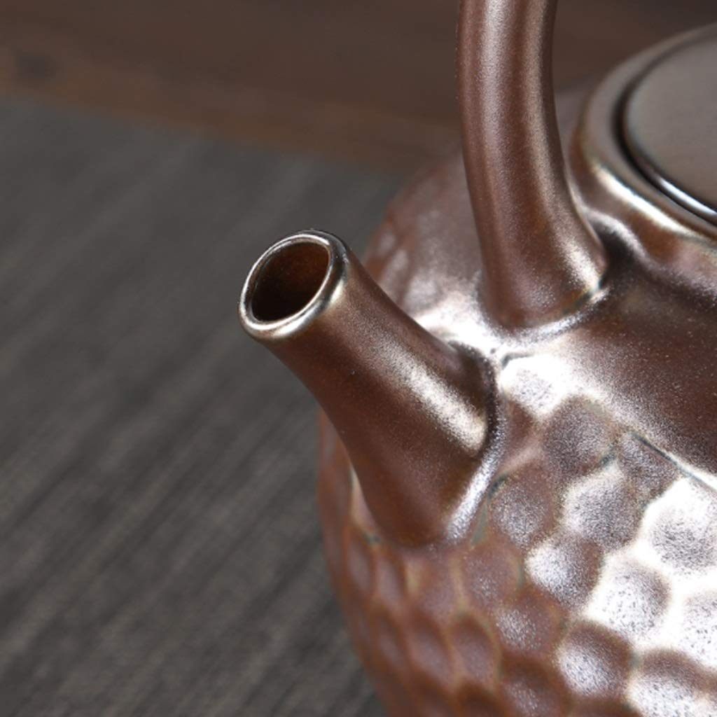 ZNZN Large Capacity Kettle Ceramic Kettle Retro Chinese Stove Teapot with Round Comfortable Design Handle (950ml, 32.1oz) Multifunctional Water Kettle