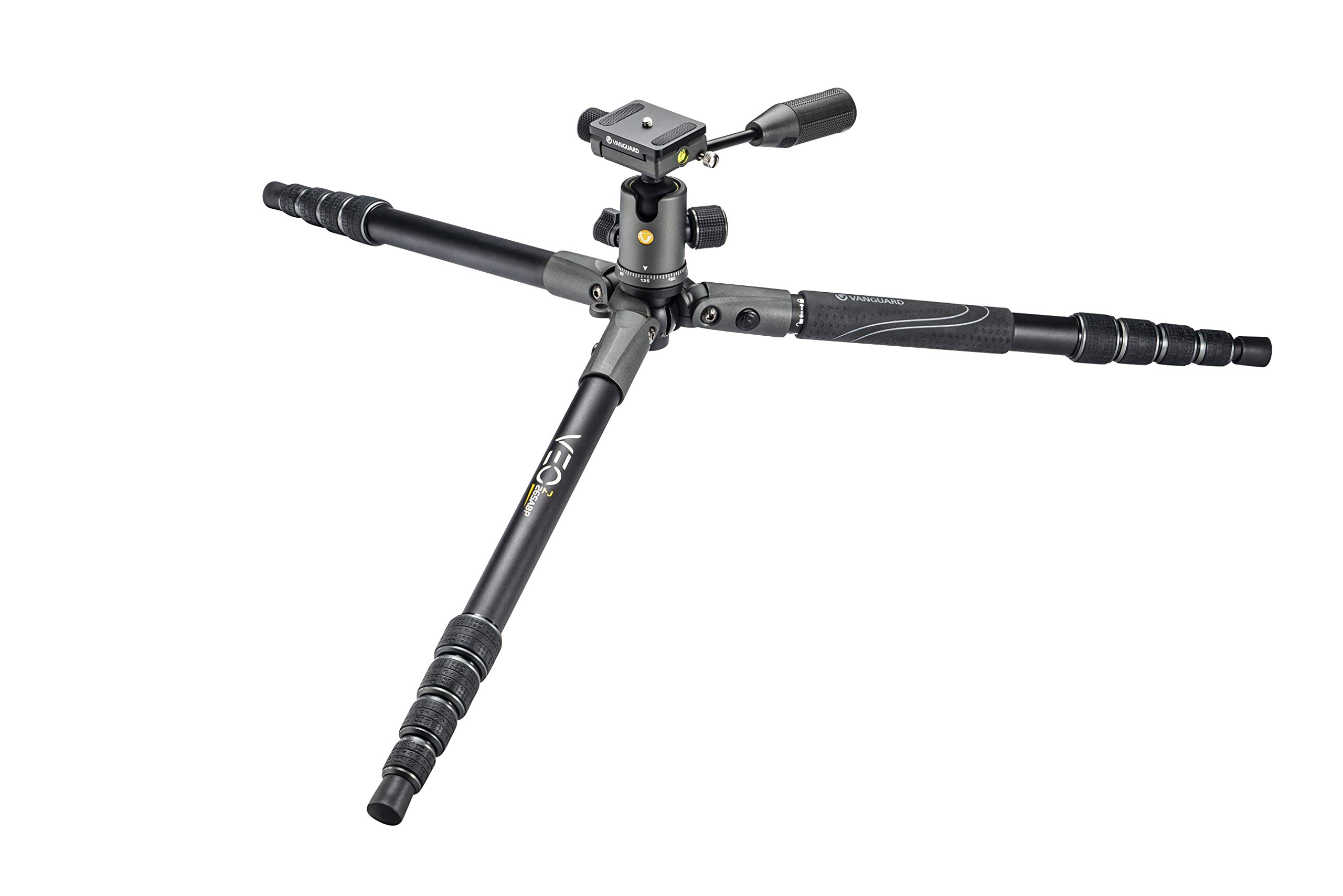 Vanguard VEO 2X 265ABP 4 in 1 Travel Tripod, Monopod, Ball Head with Removeable Pan Handle - 26 mm, Aluminum
