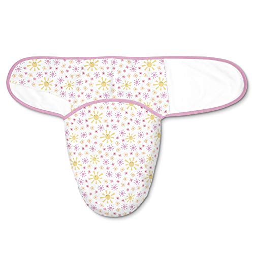 SwaddleMe Luxe Whisper Quiet Swaddle β Size Small/Medium, 0-3 Months, 2-Pack (You Are My Sunshine) Extra-Soft Newborn Swaddle Wrap With Silent Fabric Closure and Bottom Zipper for Diaper Changes