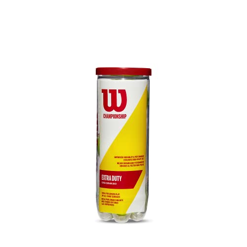 WILSON Championship Tennis Balls - Extra Duty, Single Can (3 Balls)