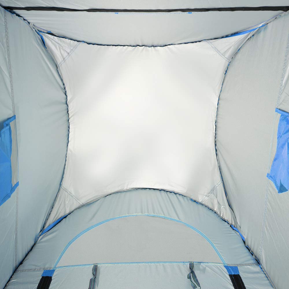Volowoo Pop Up Shower Changing Room Privacy Tent, Instant Portable Outdoor Shower Tent, Camp Toilet, Rain Shelter for Camping & Beach Lightweight & Sturdy, Easy Set Up, Foldable,with Carry Bag (Blue)