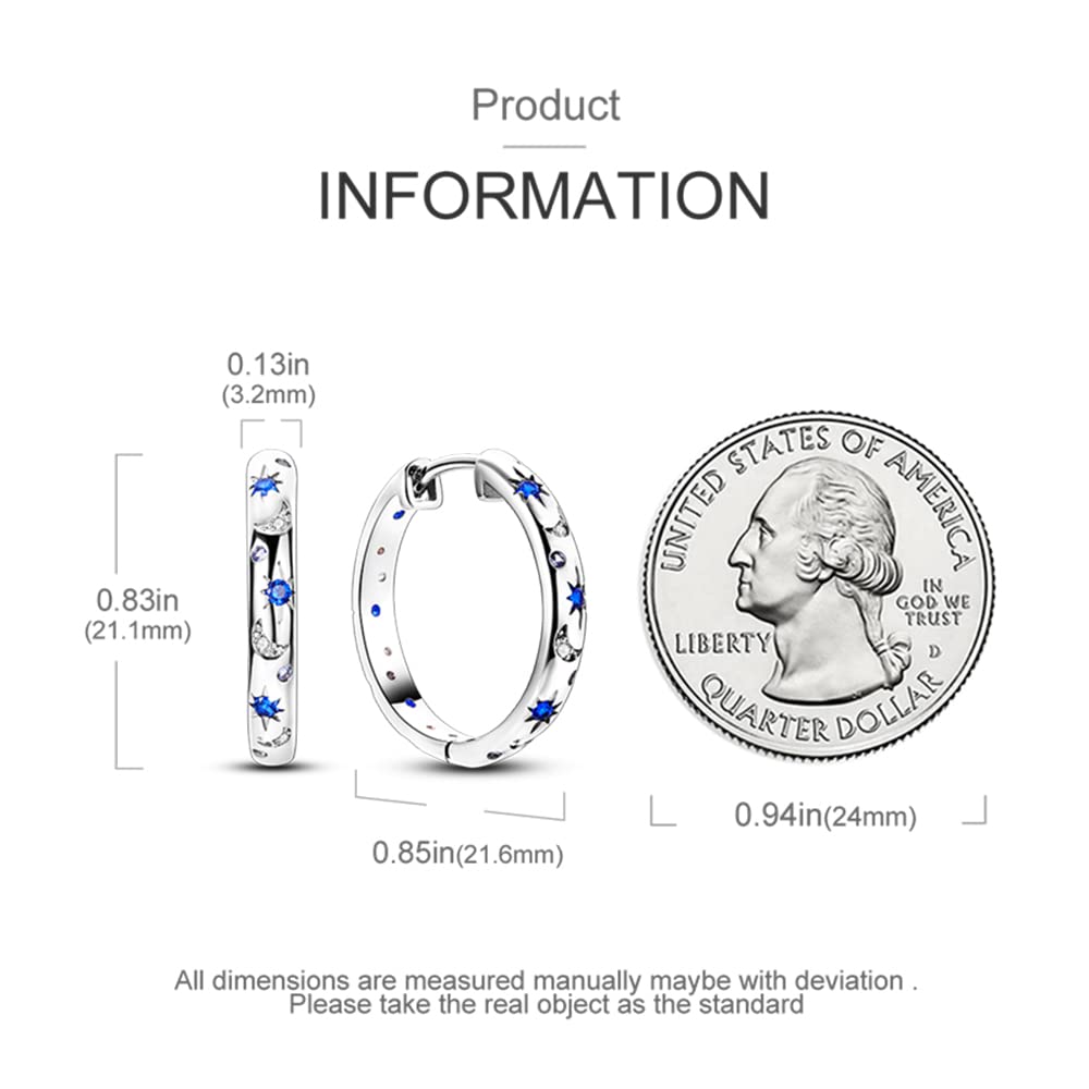 TINSLO 925 Sterling Silver Small Ring Type Personality Earrings, Hoop Huggie Earrings ，The best gift for ladies