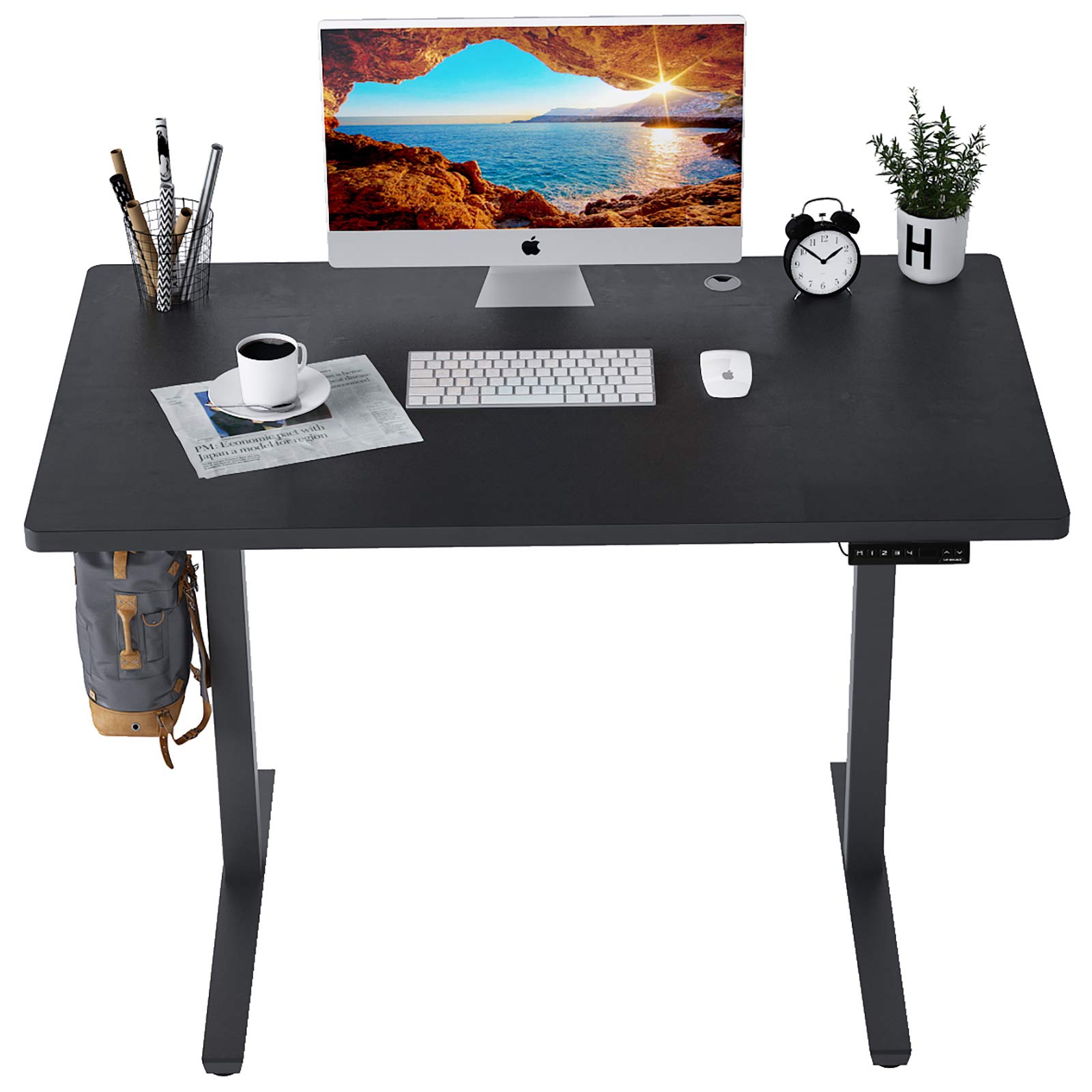 Up Mover Adjustable Standing Desk, 44×24 Inches Height Adjustable Desk, Electric Sit Stand Home Office Desks