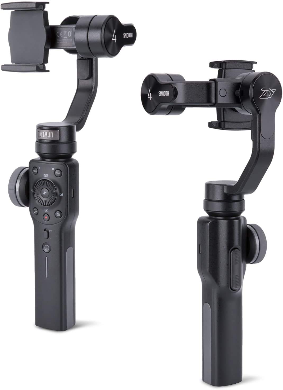 Zhiyun Smooth 4 [Official] 3-Axis Handheld Smartphone Gimbal, Professional Phone Stabilizer for iPhone Android(with Tripod), Ideal for Vlogging YouTube TikTok Instagram Live Video