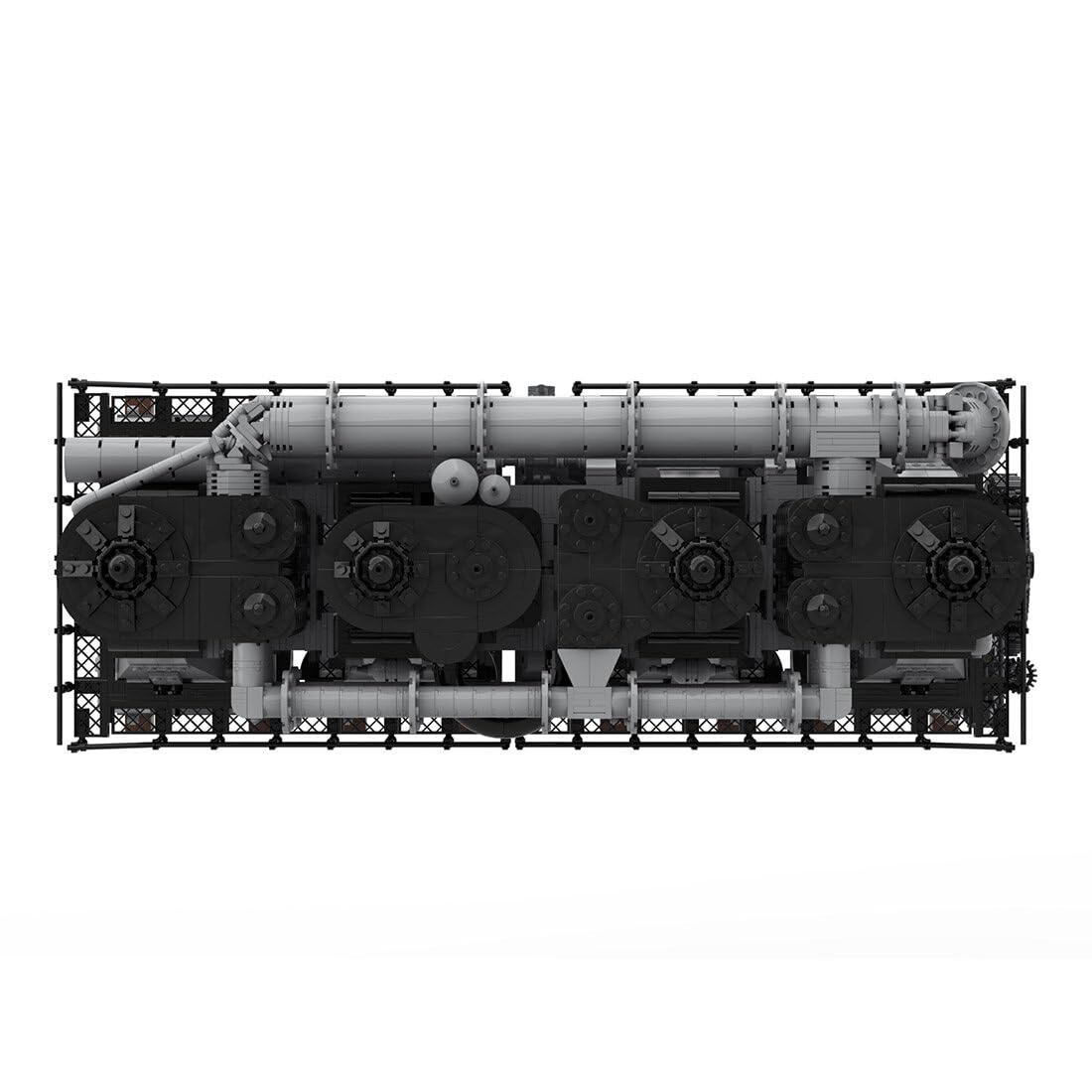 Vortix Engine Model Building Blocks Set with Motor, MOC Titanic Reciprocating Triple Expansion Steam Engine Bricks Kit, Display Educational Toy, Compatible with Lego Technic (6584PCS)