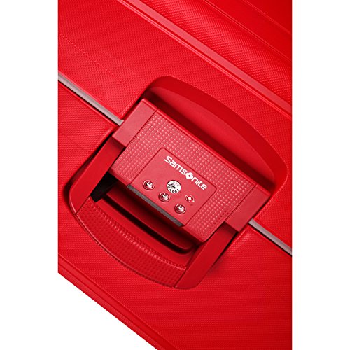 Samsonite S'Cure Hardside Luggage with Spinner Wheels, Crimson Red, Checked-Large 28-Inch