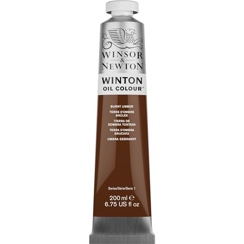 Winsor & Newton Winton Oil Color, 200ml (6.75-oz) Tube, Burnt Umber