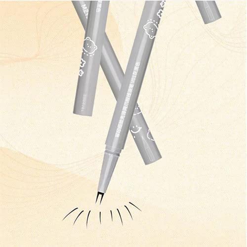 YOUSHEME Double Tip Lower Eyelash Pencil, Waterproof Liquid Eyeliner, Waterproof Liquid Eyeliner Pen Super Slim Eye Liner Eye Liner Makeup (Brown+Black), 1.0 Ounce, 1 Pack