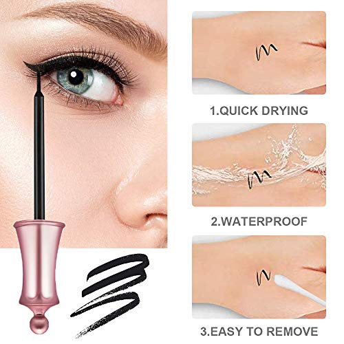 Upgraded Magnetic Eyelashes and Magnetic Eyeliner,3D Waterproof Natural Look Magnetic Lashes Set 2 Pairs with Mirror and Tweezers- No Glue Needed