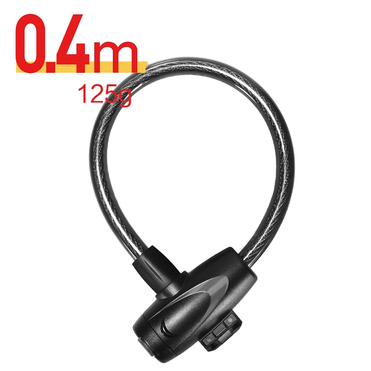 UFFD Bike Lock, Bike Locks Cable Lock Coiled Secure Keys Bike Cable Lock with Mounting Bracket, 12mm Diameter (Color : C)