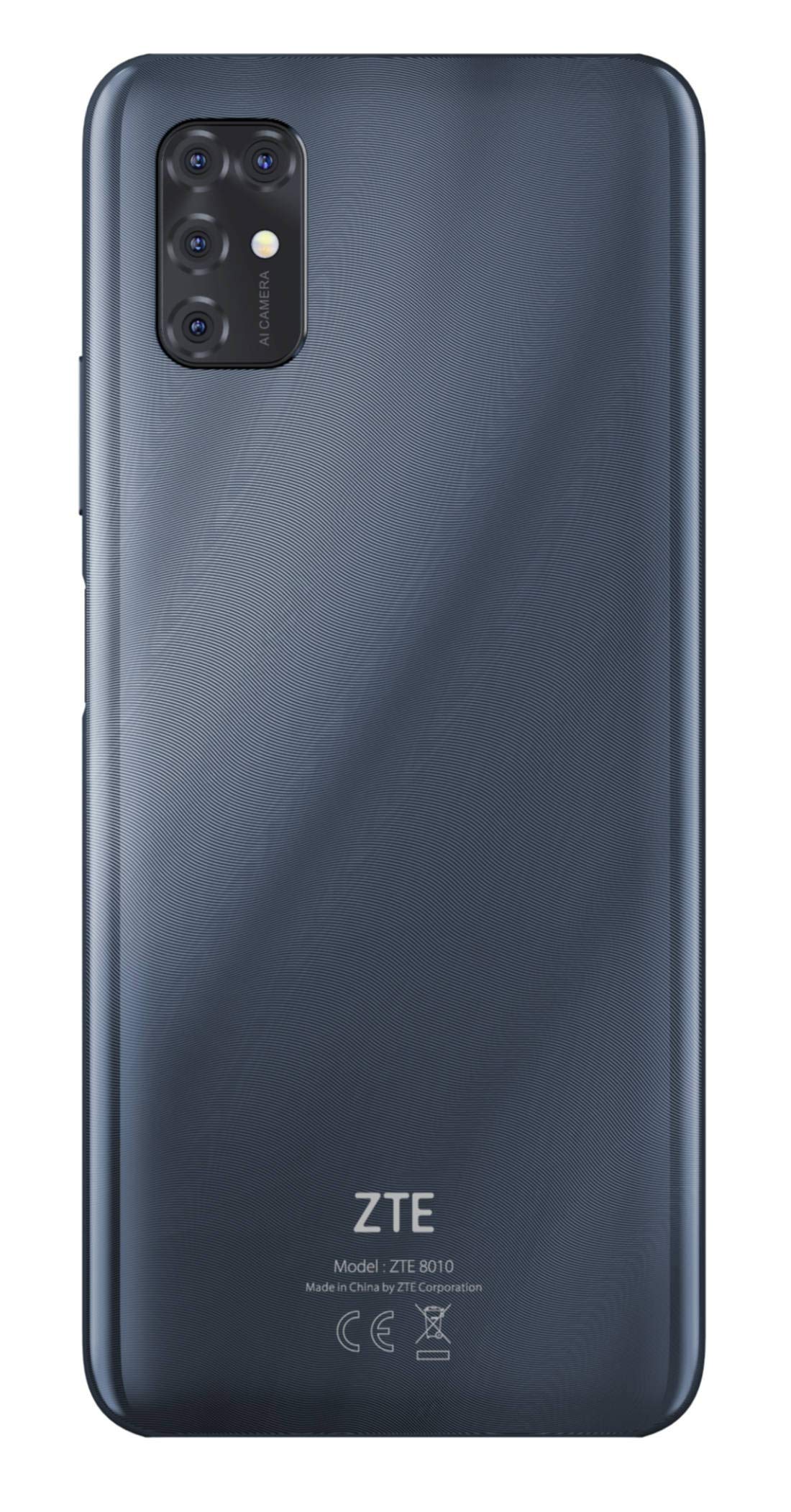 ZTE Blade V2020 Smart 4G LTE Volte GSM Unlocked 128GB 48MP Quad Camera 6.82" 8010 Octa Core Android 10 Works Worldwide (Not for Verizon/Boost) (Black, 128GB)