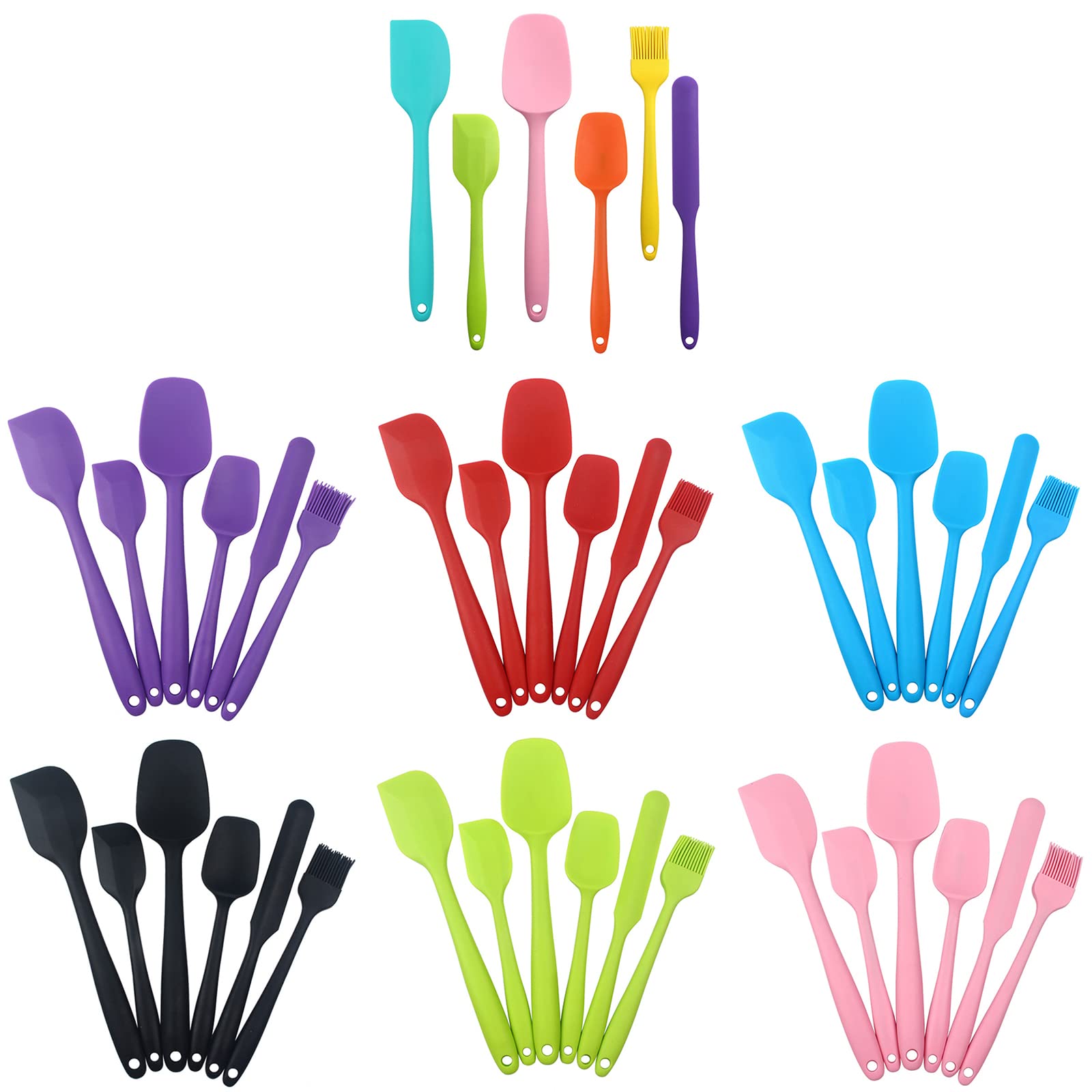 Silicone Kitchen Utensil Set Silicone Spatula Gadget Non-Stick Free No Scratches Gift Heat Resistat Cookware Durable Silicone Cooking Utensils Set