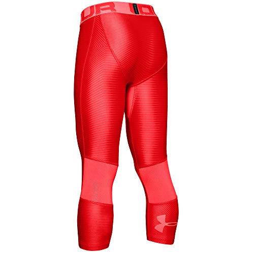 Under Armour Heatgear Armour ¾ Printed Leggings, Martian Red (646)/Beta Red, Youth Medium