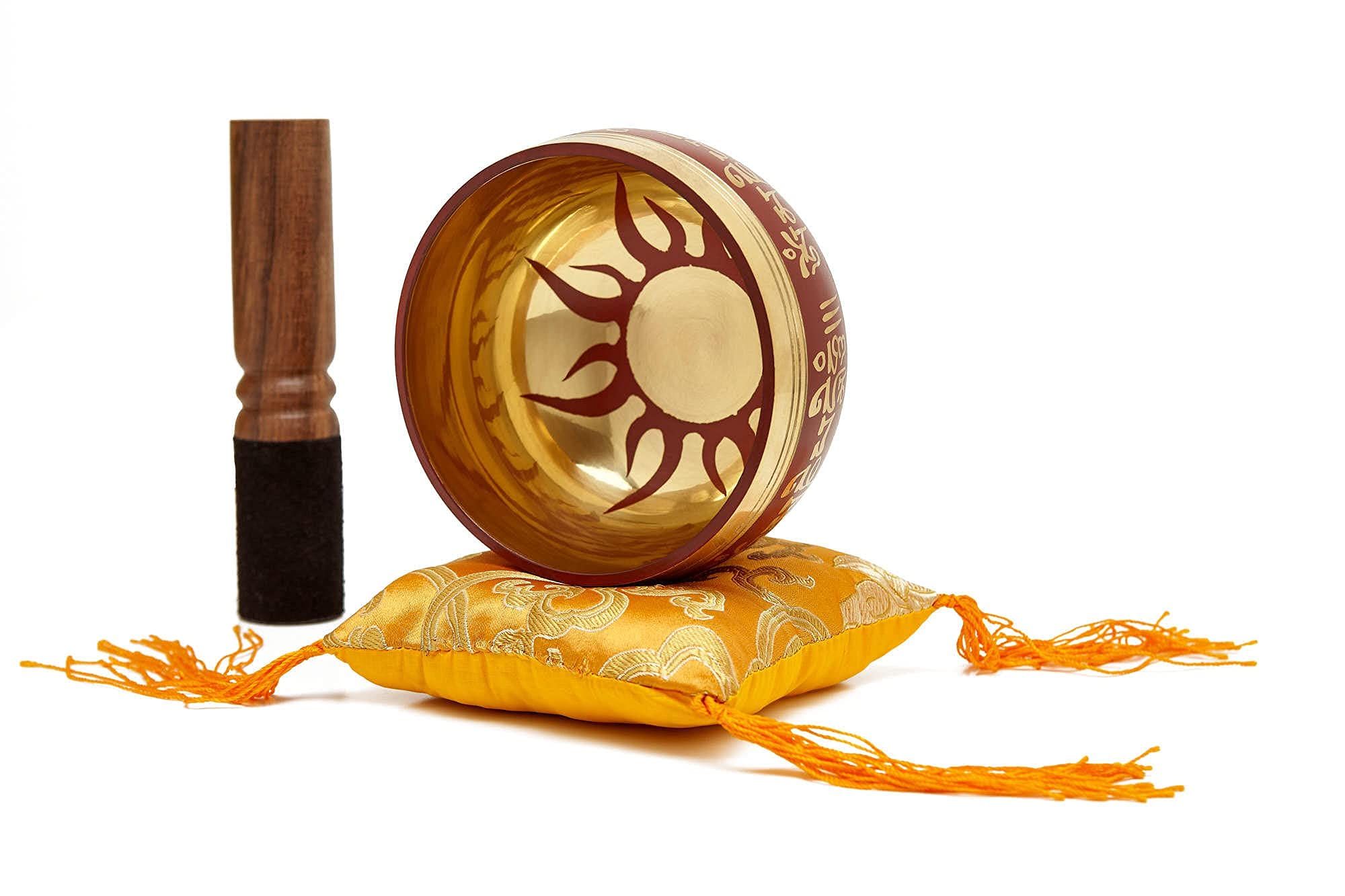 Tibetan sun singing bowl - Authentic handmade bowl for meditation sound chakra healing