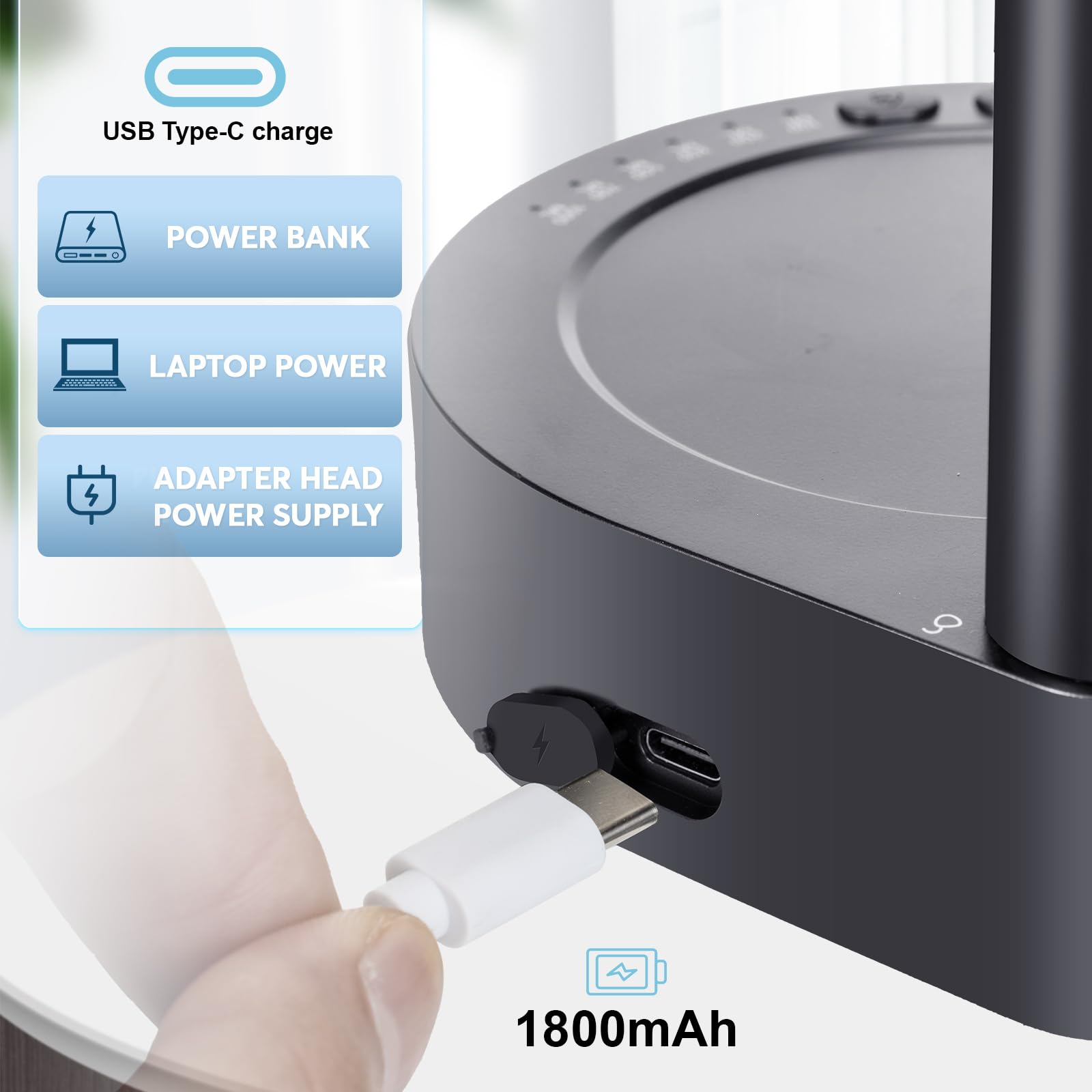 Webliew Desktop Water Dispenser with USB Charging - Portable Electric Pump for Home, Office, and Camping - Nightstand and Bedside Water Bottle Dispenser
