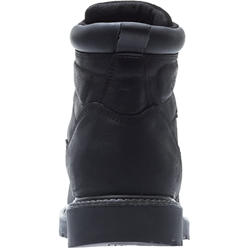 Wolverine men's Floorhand Waterproof Steeltoe 6" Work Boot, Black, 10.5M