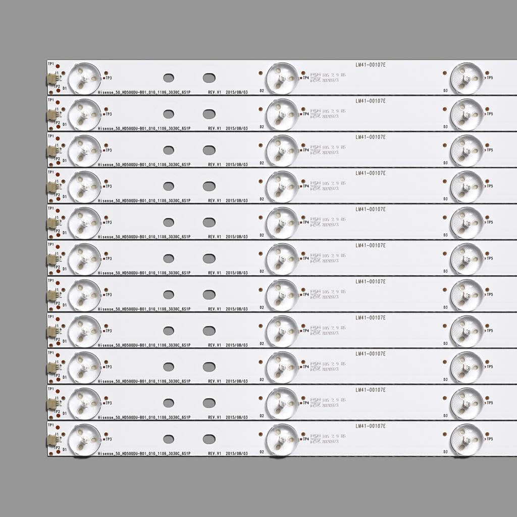 TROMED 11Pcs/Set LED Backlight Strip Compatible with_50_HD500DU_B01_010_11X6_3030C_6S1P 50H6C LTDN50K321 UWTSEU 50CU6000 RSAG7 LED50K320U