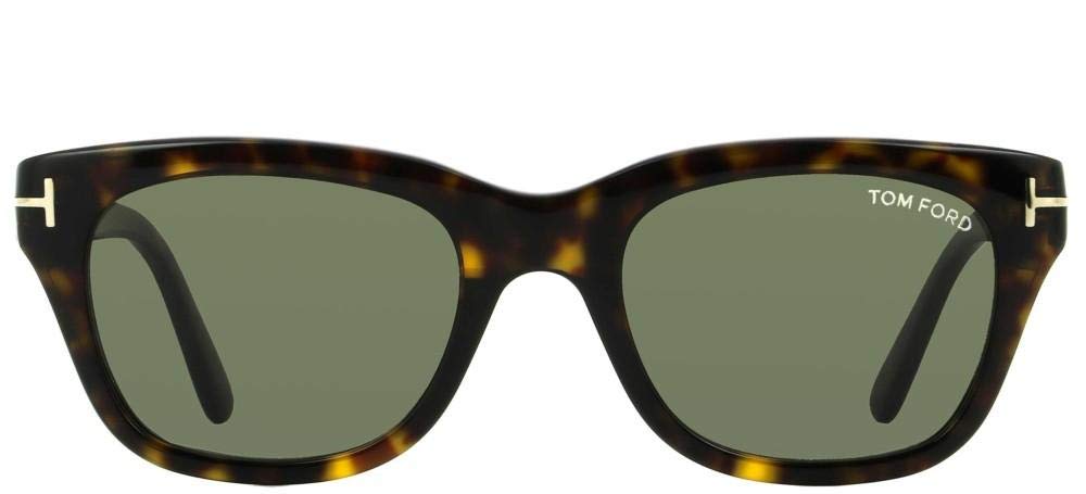 Tom Ford Rectangular Sunglasses TF237 Snowdon 52N Dark Havana 52mm FT0237
