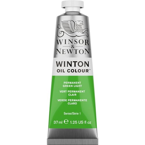 Winsor & Newton Winton Oil Color, 37ml (1.25-oz) Tube, Permanent Green Light