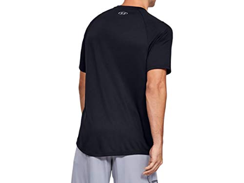 Under Armour Men's UA Tech 2.0 Vibe Print Short Sleeve LG Black