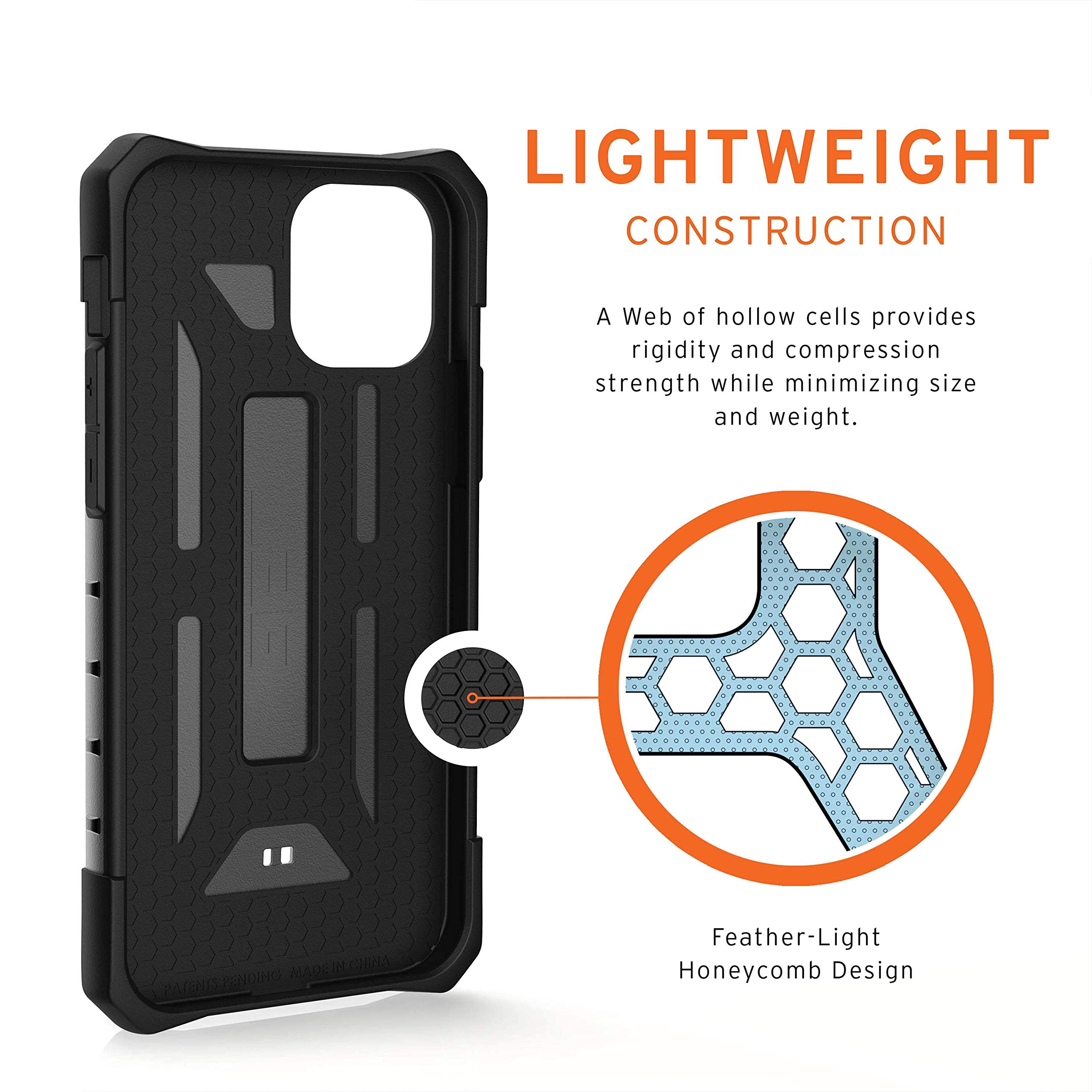 URBAN ARMOR GEAR UAG Designed for iPhone 12 Case/iPhone 12 Pro Case [6.1-inch Screen] Rugged Lightweight Slim Shockproof Pathfinder Protective Cover, Silver