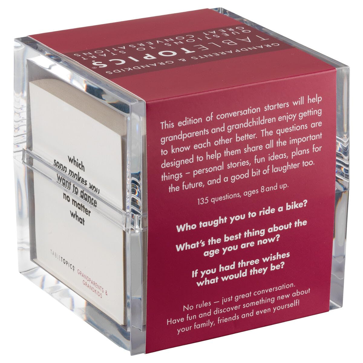TableTopics Grandparents & Grandkids - 135 Fun Conversation Cards to Connect with Your Family, Create New Lasting Memories, Explore New Topics
