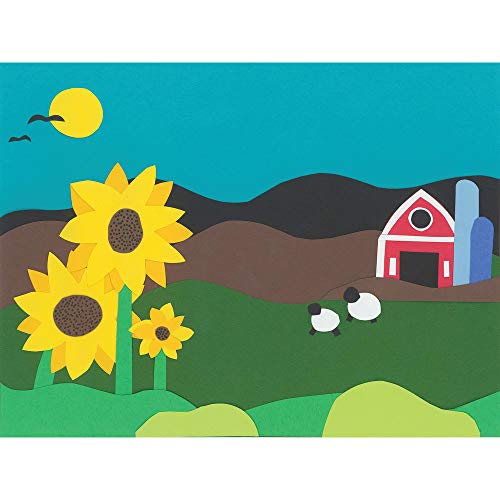 Tru-Ray Heavyweight Construction Paper, Electric Orange, 9" x 12", 50 Sheets