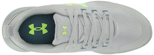 Under Armour Men's Essential, (405) Downpour Gray/White/After Burn, 9, US