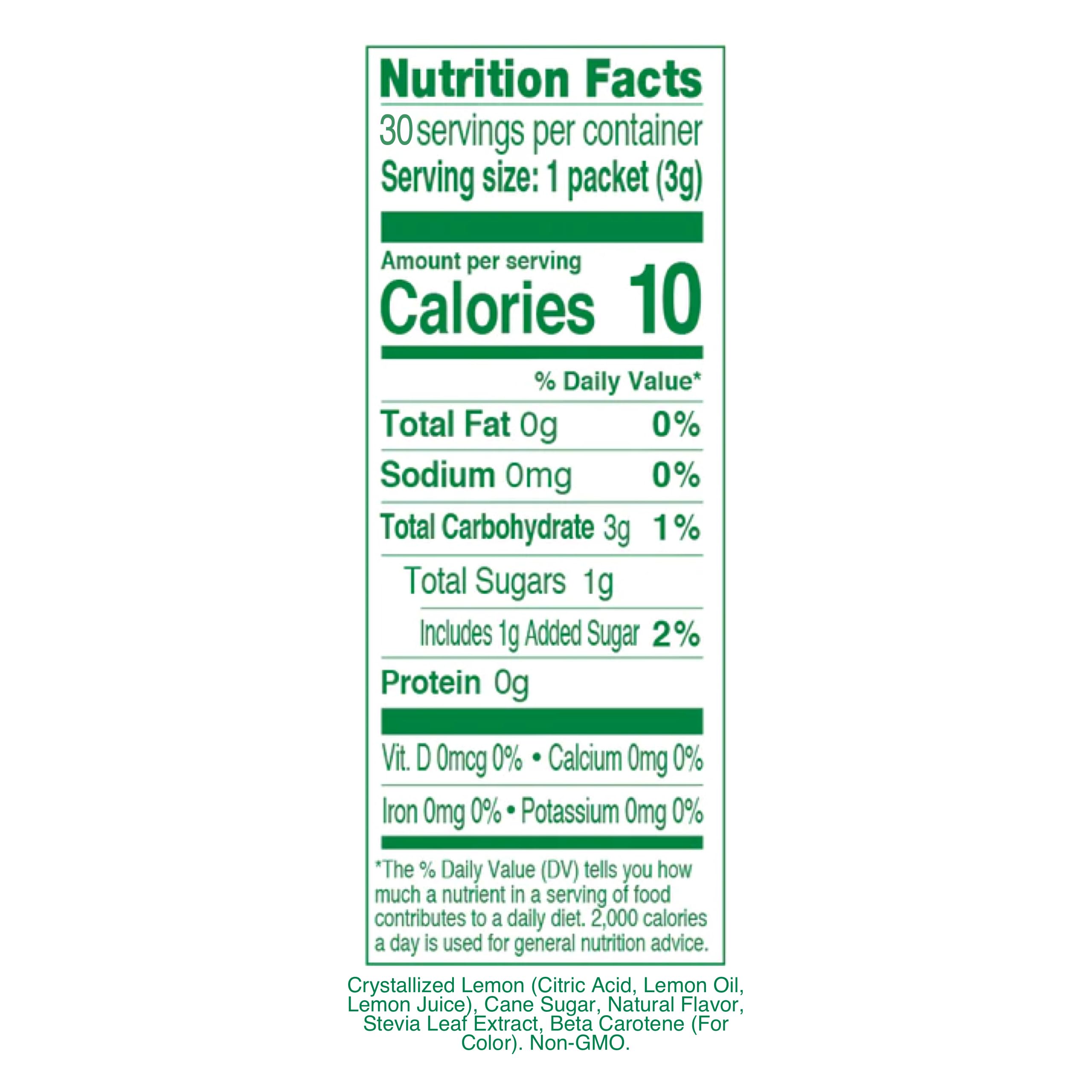 True Lemon Strawberry Lemonade Water Enhancer Drink Mix (30 Count), Low Calorie Drink Mix Packets for Water, Powdered Drink Mixes & Flavorings, Individual Drink Packets, Water Flavor Packets with Stevia