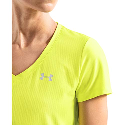 Under Armour Tech Novelty V-neck Shirt, X-Ray (786)/Metallic Silver, Large