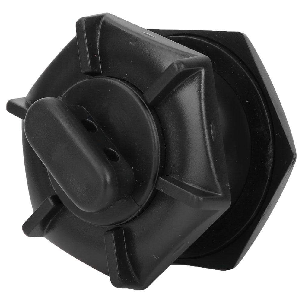 Single Matte Black PVC Drain Valve Long Service Life Easy to Use Plastic Drain Valve for Inflatable Boats Fishing Boat Kayak Accessory