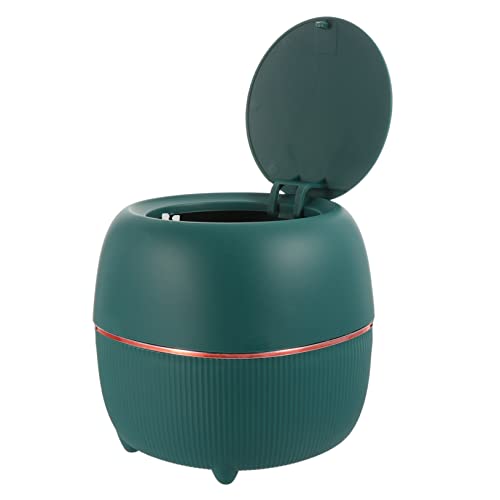 WATIIFUFU Desktop Trash can Countertop Trash Bin car Waste can Flipping Trash Bin Mini Waste countertop Garbage can Garbage Container Tiny Recycle Multifunction Collector Plastic Clamshell