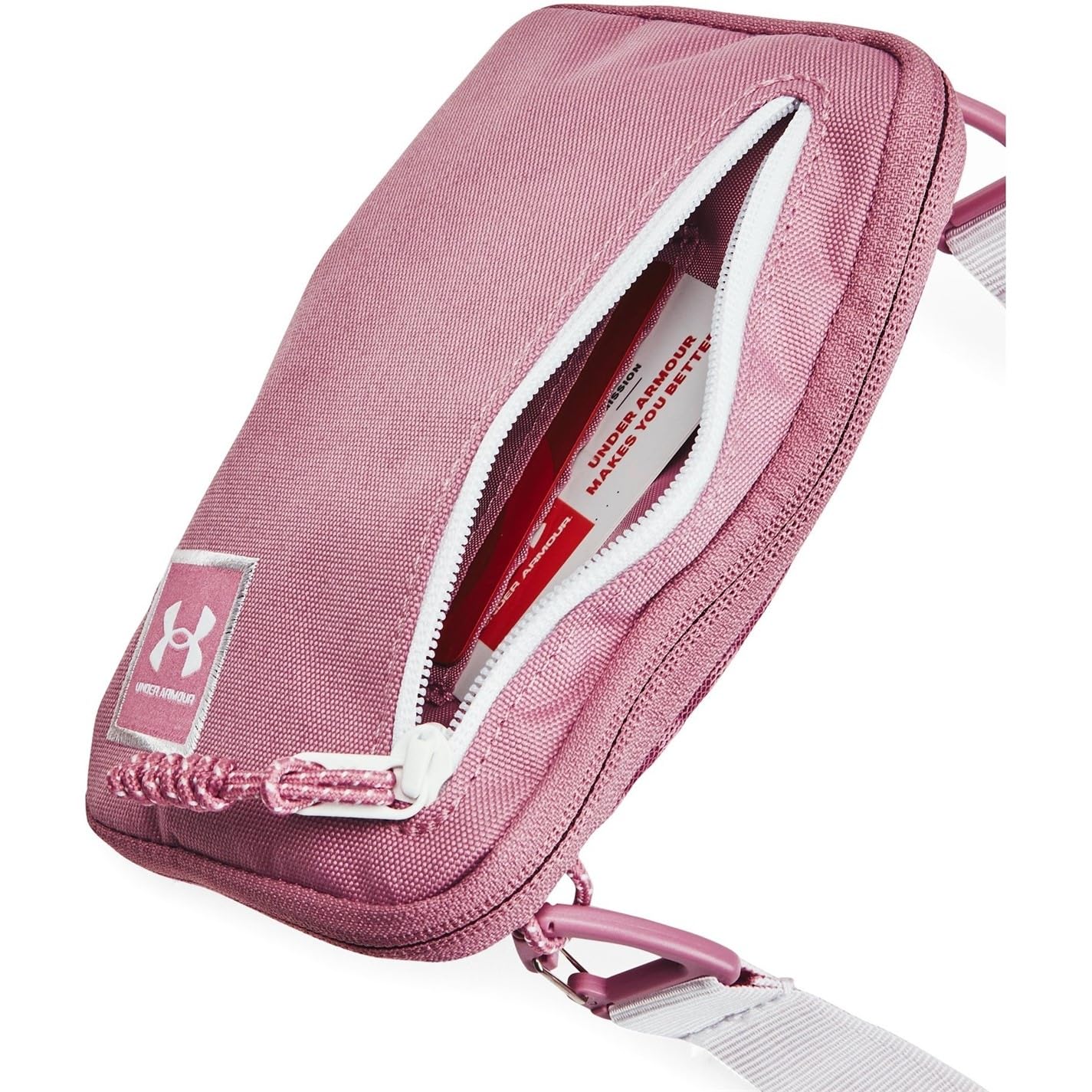 Under Armour unisex-adult Loudon Crossbody Small, (697) Pink Elixir / / White, One Size