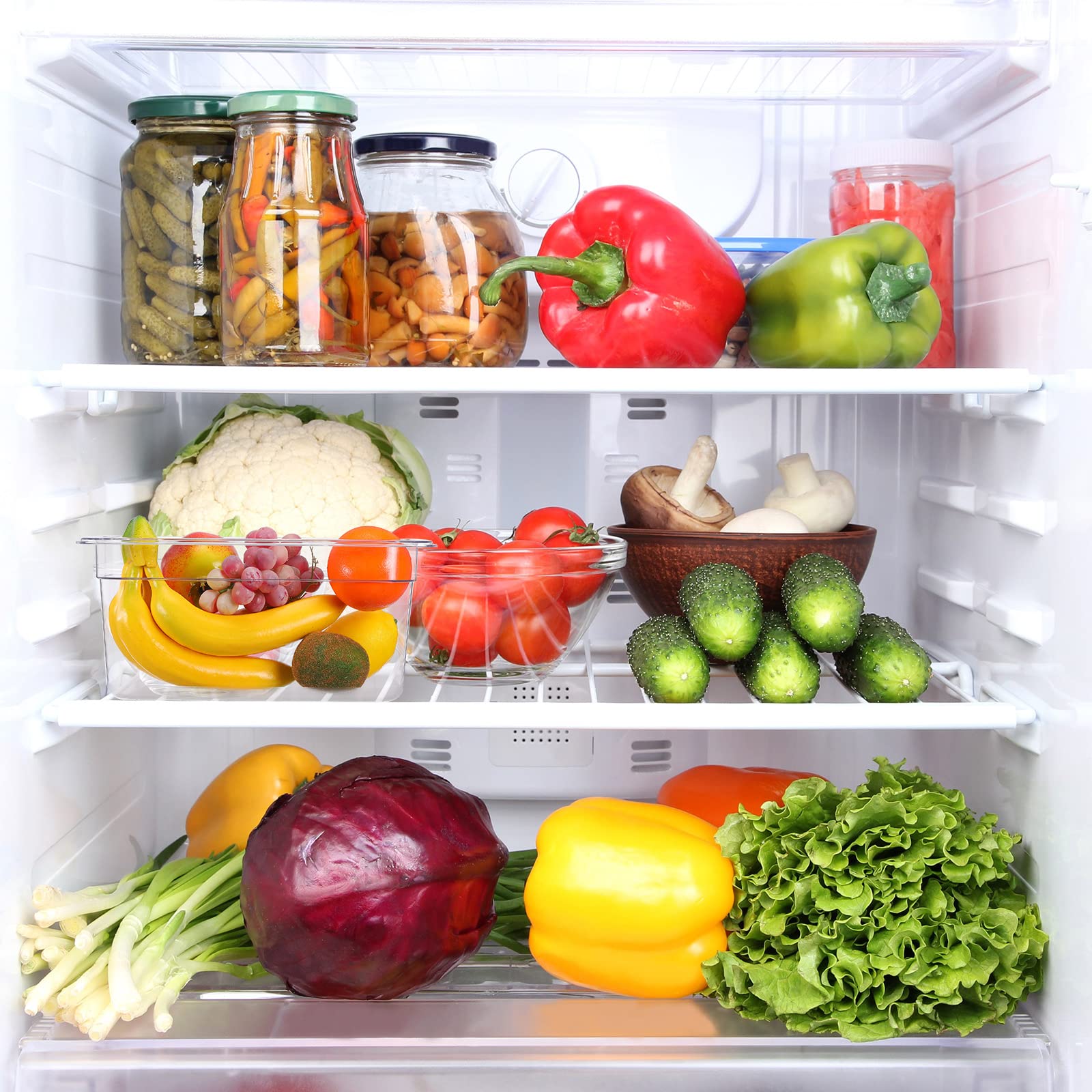 Yinder 12 Pack Plastic Food Pan 1/3 Size Commercial Food Storage Containers Pans Clear Stackable Restaurant Hotel Pans for Kitchen Fruits Vegetables Beans Corns (4 Inches High, 1.5 Gallon)