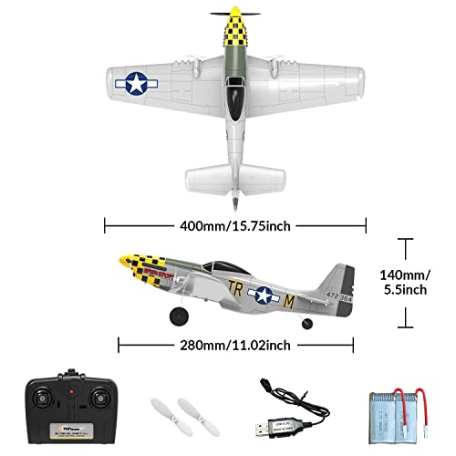 Top Race Remote Control Airplane | RC Plane 4 Channel Ready to Fly RC Planes for Adults, Advanced RC Foam Blimps for Adults, Remote Control Airplane Spitfire Shark Mouth TR-S55