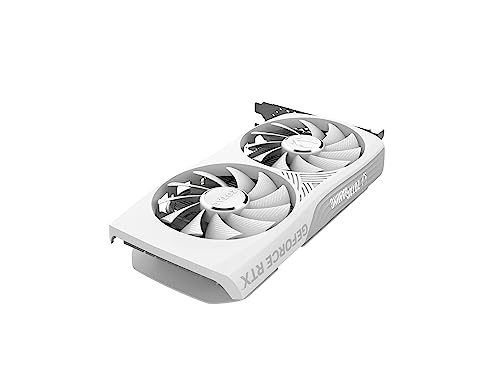 Zotac Gaming GeForce RTX 4060 8GB Twin Edge OC White Edition DLSS 3 8GB GDDR6 128-bit 17 Gbps PCIE 4.0 Compact Gaming Graphics Card, Spectra RGB Lighting, ZT-D40600Q-10M