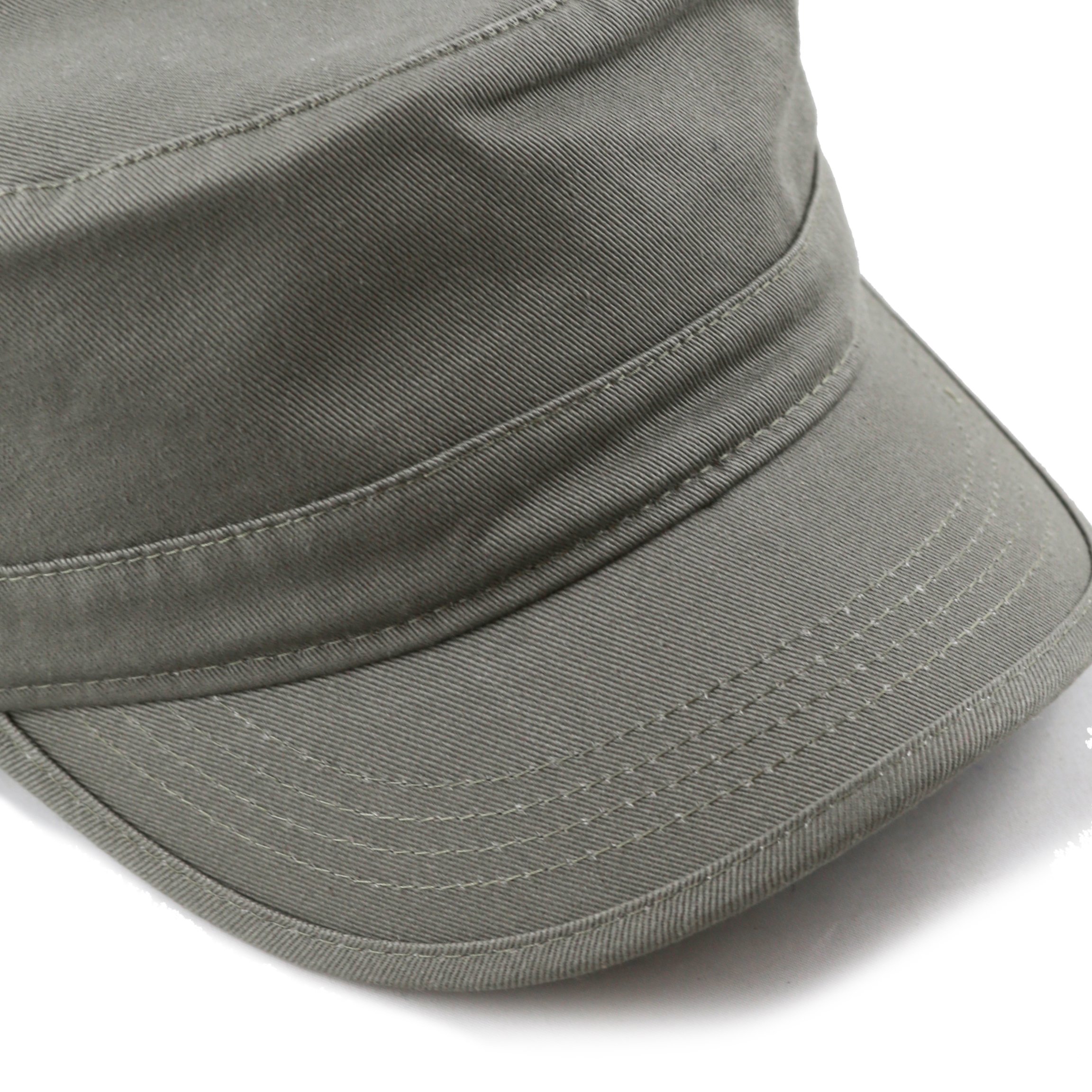 The Hat Depot Cadet Military Army Baseball Cap Tie Dye & Washed Cotton Basic & Distressed Cadet Brushed Cotton Cap (1. Basic - Olive)