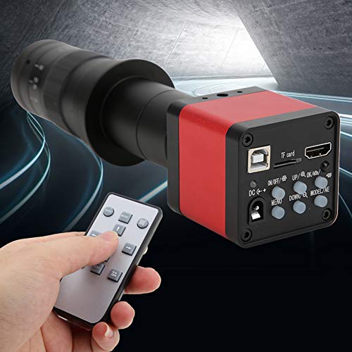 USB Microscope Camera, CMount Zoom Lens Microscope Camera, for Repairing Industry (US Plug 100-240V)