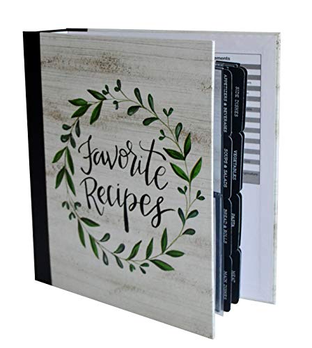 Brownlow Gifts Binder with Plastic Page Protectors and Recipe Cards, 8 x 9-Inch, Vintage Kitchen,70050