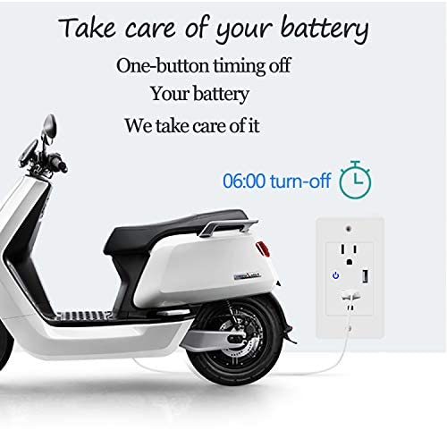 Useelink Smart WiFi 2 Outlet + 1USB Wall Plug - Smart Plug, no hub, can be Used with Alexa and Google