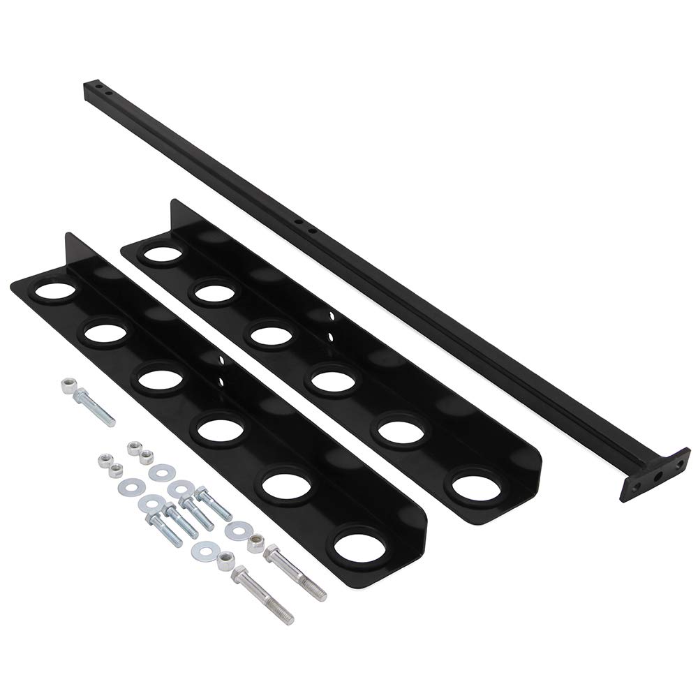 vikofan Landscape Hand Tool Rack - Trailer Shovel Racks for Lawn Equipment Holds 6 Tools Simplify Your Truck Organization