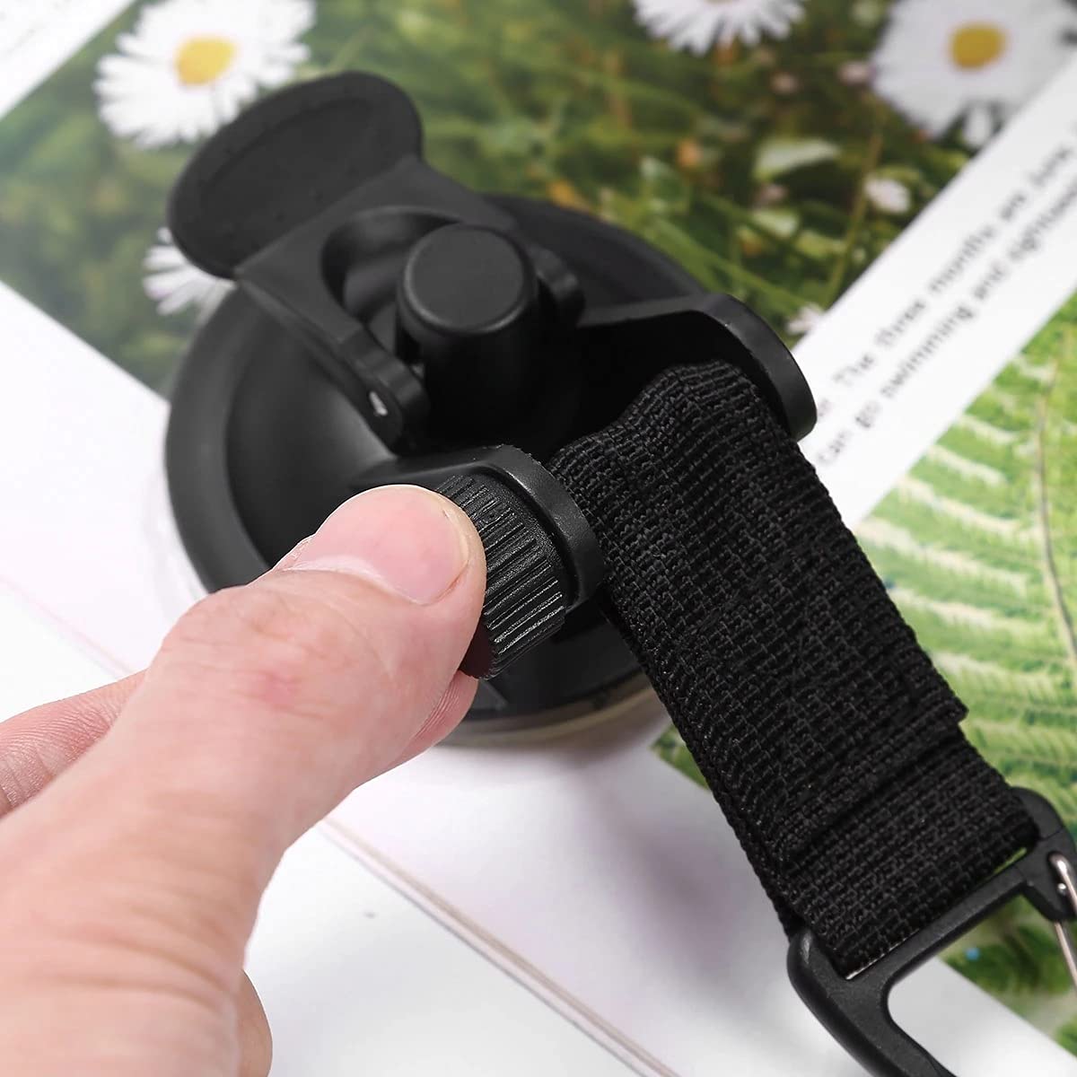 UXZDX CUJUX 2Pcs Heavy Duty Suction Cups Tie Downs with Hooks for Car Tent Sucker Awning Windshield Camping Tarp Boat RV